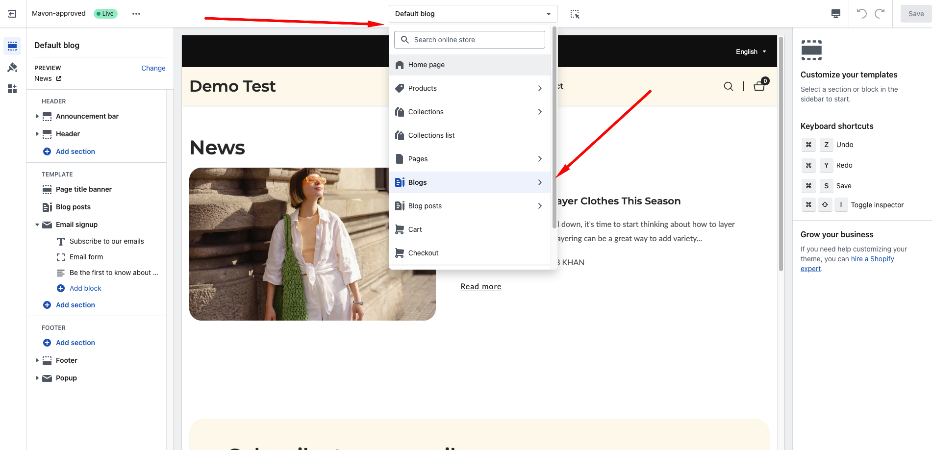 How to Blog Customizer Works - gloryio.com